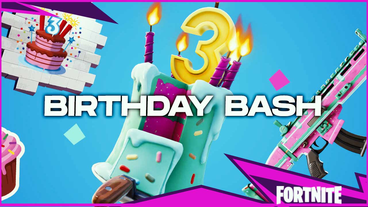 Bash de Aniversário de Fortnite agora AO VIVO: Bolo, Desafios, Emotes e ...