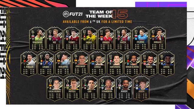FIFA 21 TOTW 15: Team of the Week revelada - Lançamento, Data, Hora ...
