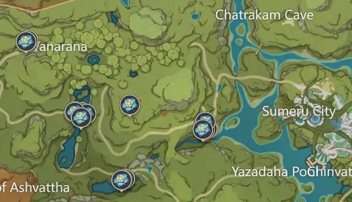 Genshin Impact Kalpalata Lotus: Localizações, Guia de Agricultura ...