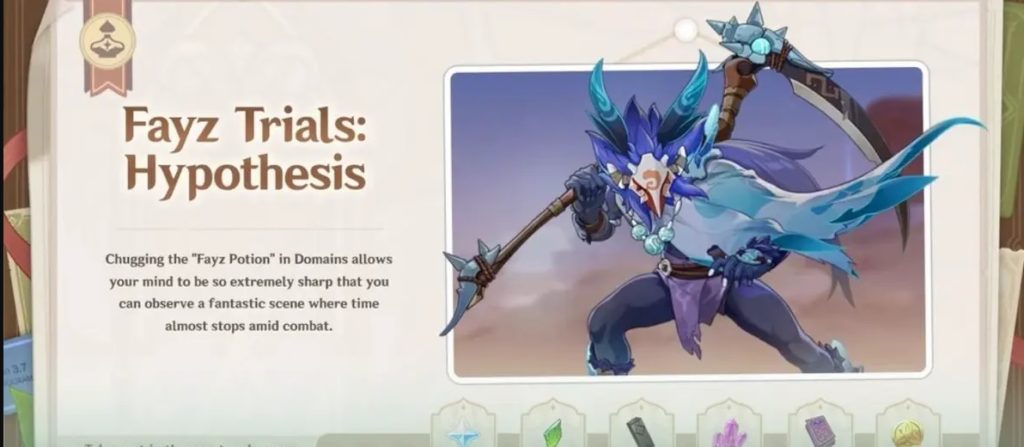 Genshin Impact Guia do evento Fayz Trials Hypothesis