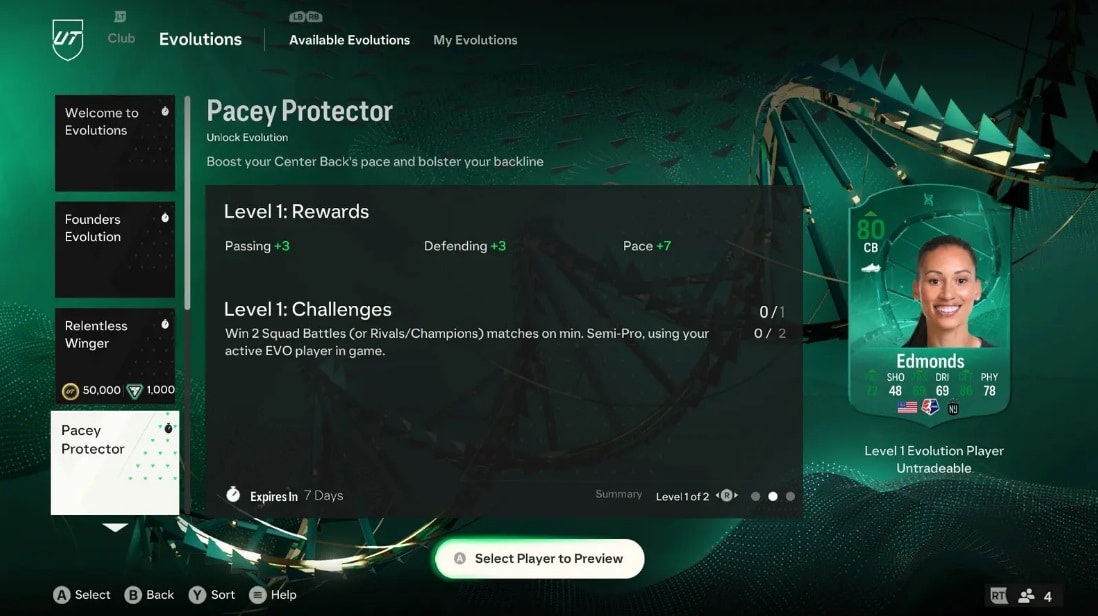 Guia Pacey Protector Evolutions em EA FC 24 | realgaming101.pt